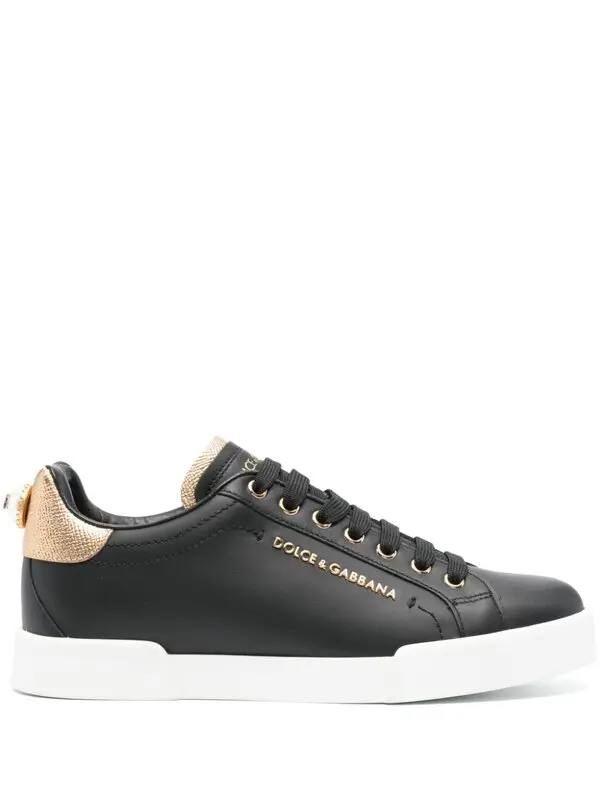 Dolce & Gabbana Portofino Leather Sneakers