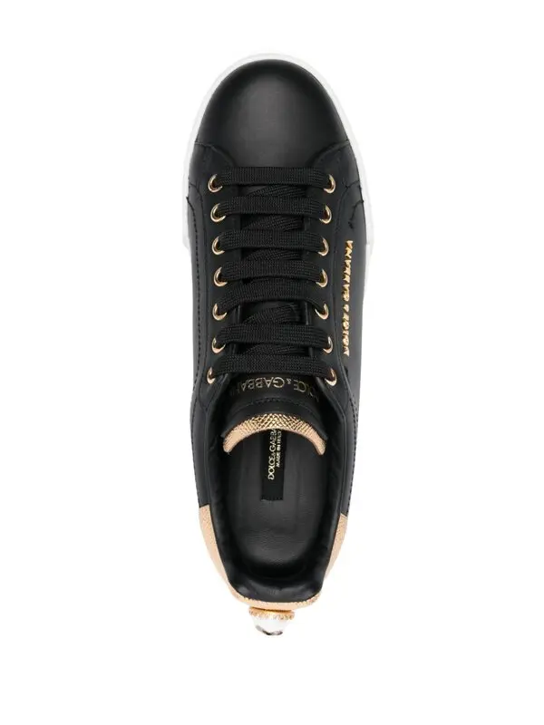 Dolce & Gabbana Portofino Leather Sneakers