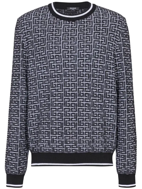 Balmain Patterned Jacquard Sweater