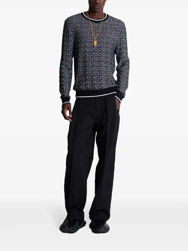 Balmain Patterned Jacquard Sweater