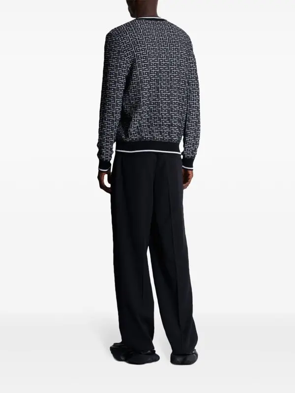 Balmain Patterned Jacquard Sweater