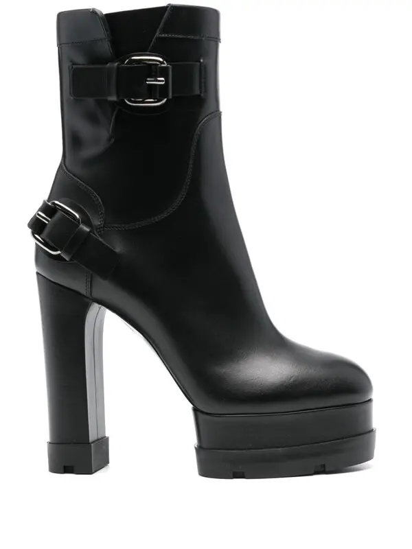 Casadei 130mm Leather Ankle Boots
