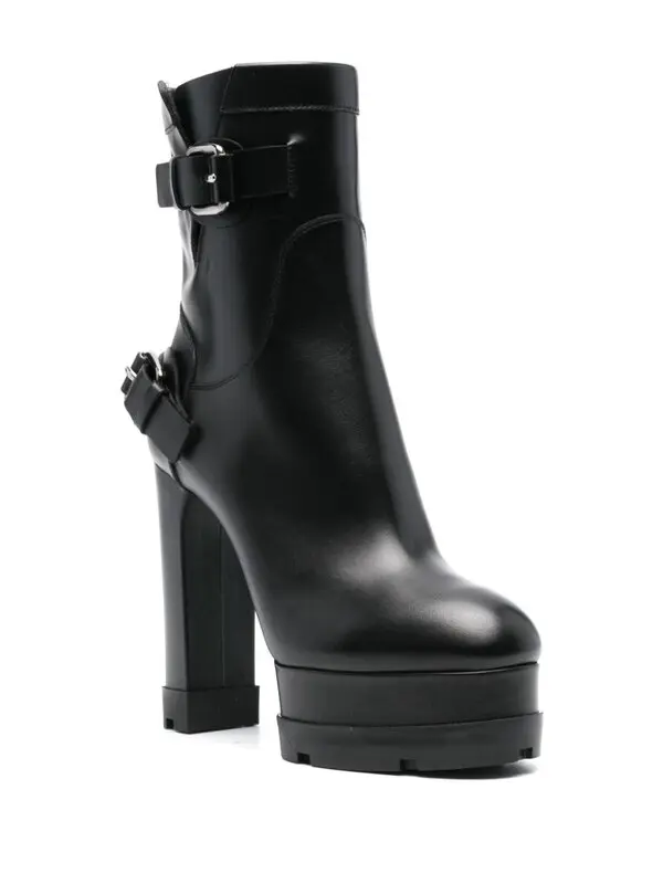 Casadei 130mm Leather Ankle Boots