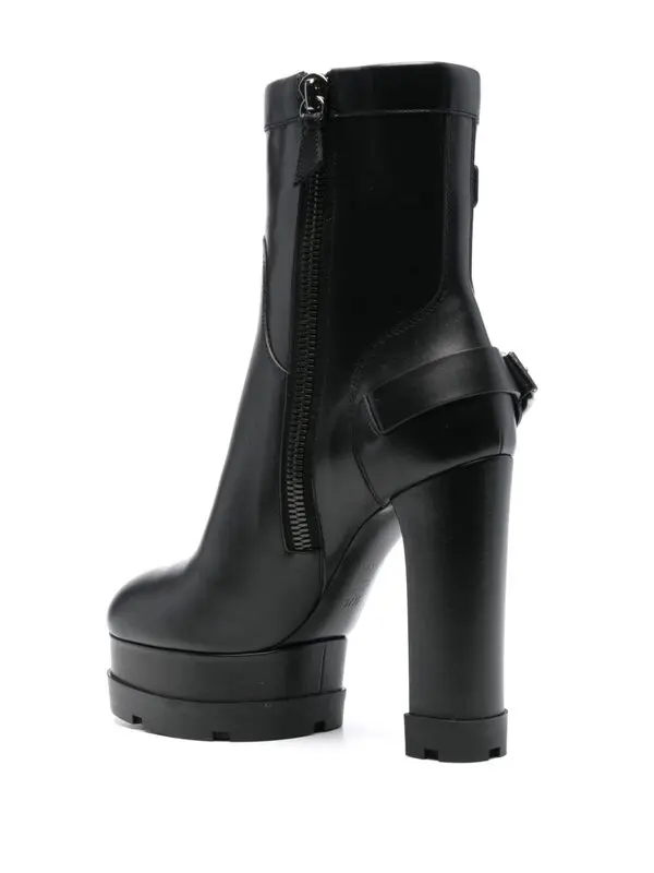 Casadei 130mm Leather Ankle Boots