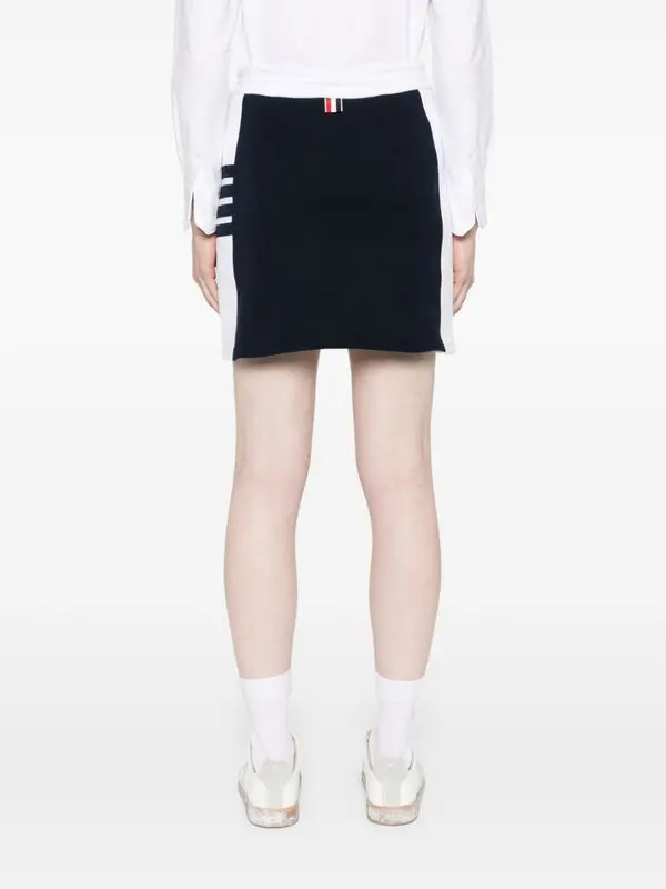 Thom Browne 4-bar Stripe Mini Skirt - Blue