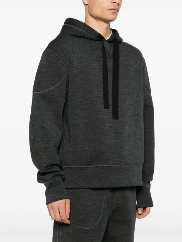 JIL SANDER Mélange Effect Hoodie