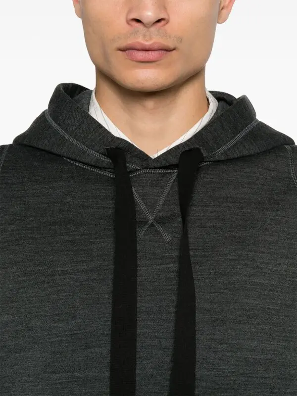 JIL SANDER Mélange Effect Hoodie