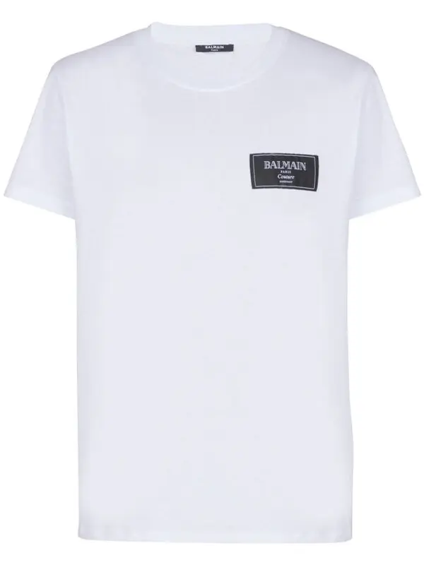 Balmain Coture Label T-shirt - White