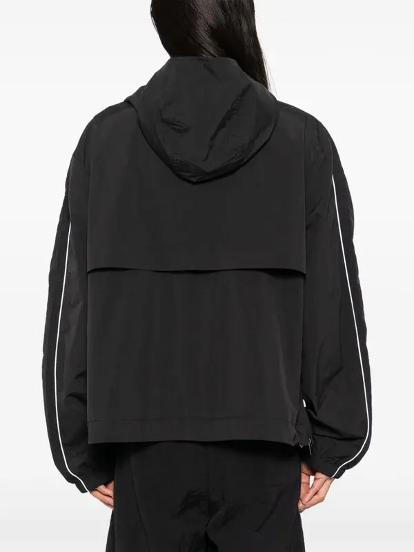 Maison Kitsuné Contrast Piping Hooded Jacket - Black