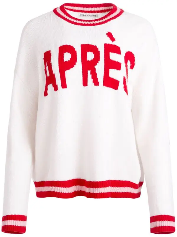 Alice + Olivia Odgen Apres Jumper - White