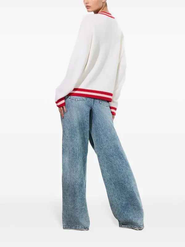 Alice + Olivia Odgen Apres Jumper - White