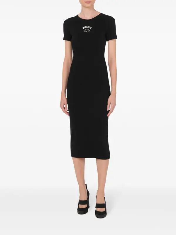 Moschino Ribbed Midi Dress