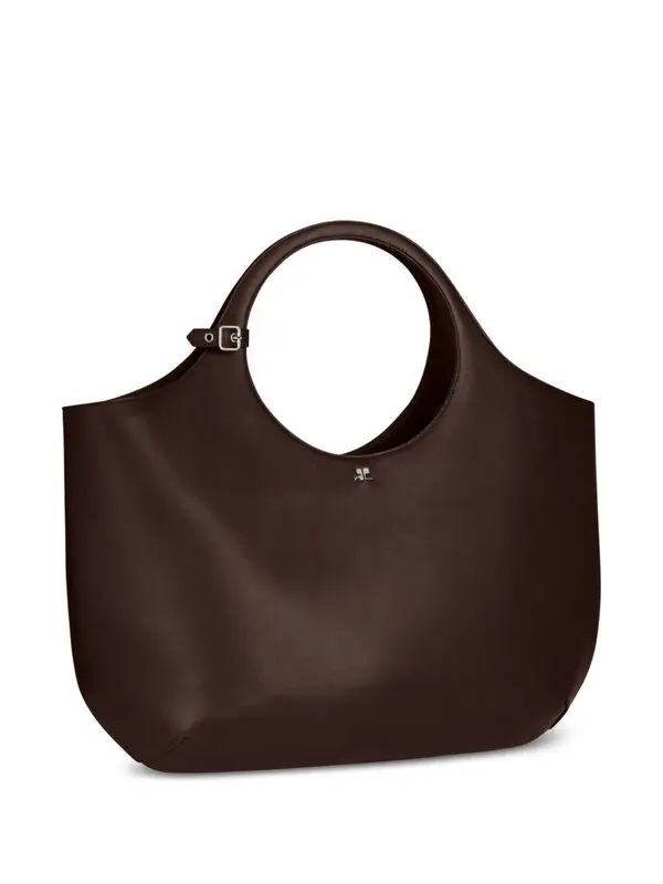 COURREGES Maxi Holy Leather Bag - Black