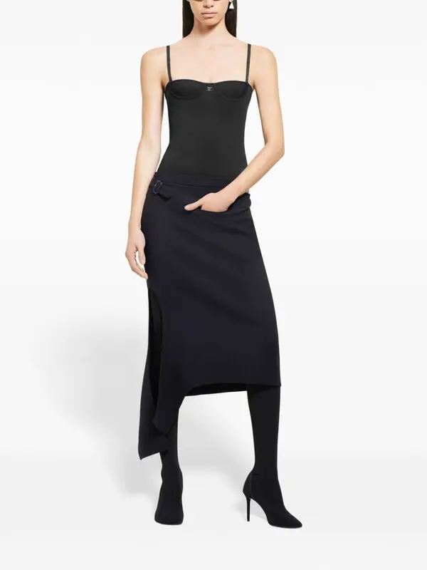 COURREGES Lingerie Interlock Top - Black