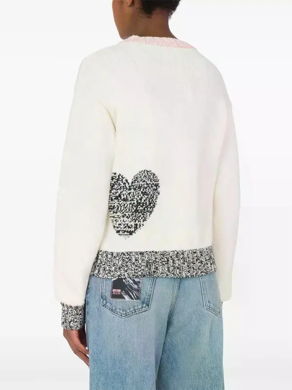 Moschino Peace Intarsia Jumper - Neutrals