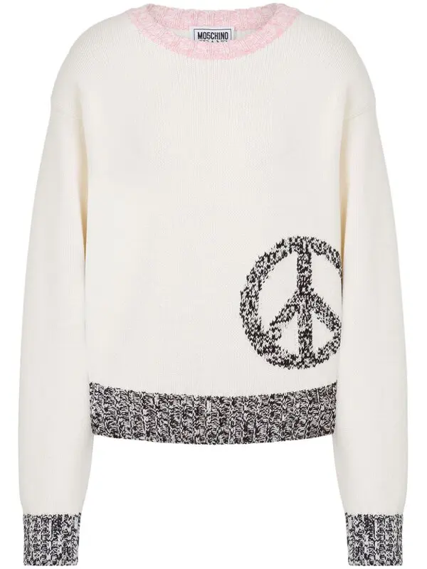 Moschino Peace Intarsia Jumper