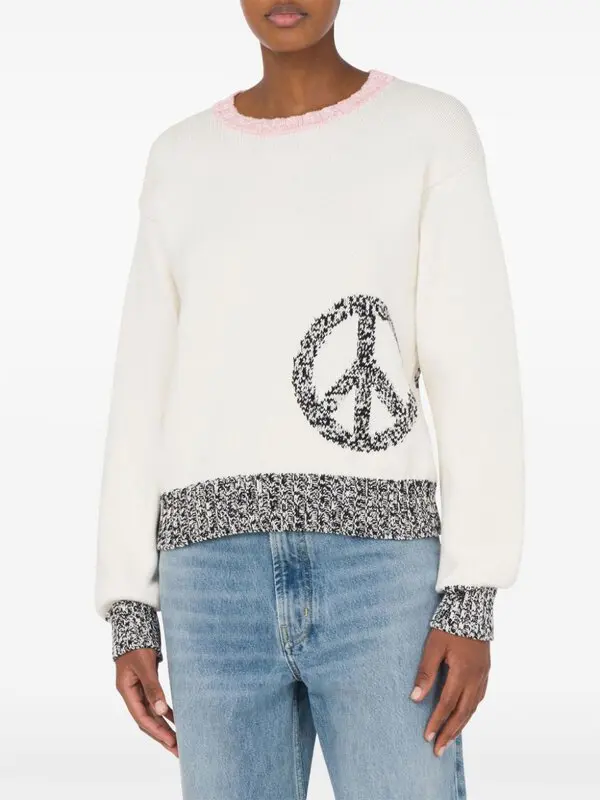 Moschino Peace Intarsia Jumper