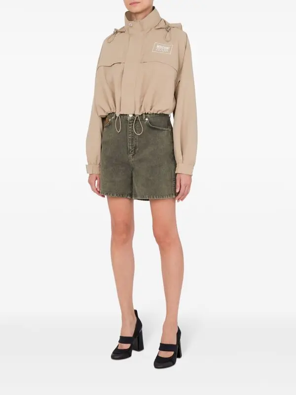 Moschino Cropped Hooded Jacket