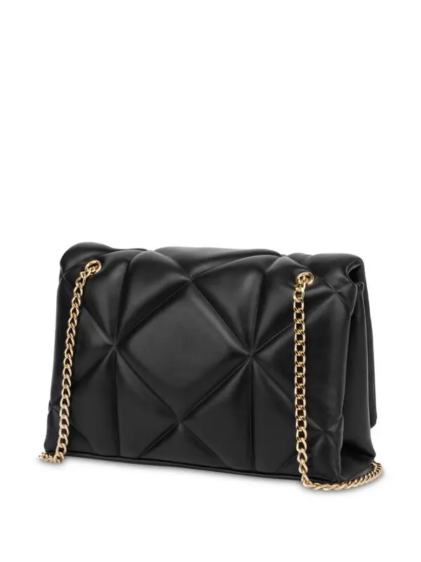 Moschino Logo-plaque Quilted Crossbody Bag