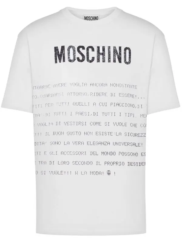 Moschino Slogan-print T-shirt - White