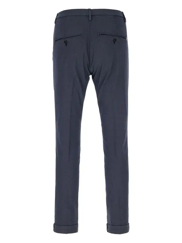 DONDUP Concealed Fastening Tapered Trousers - Blue