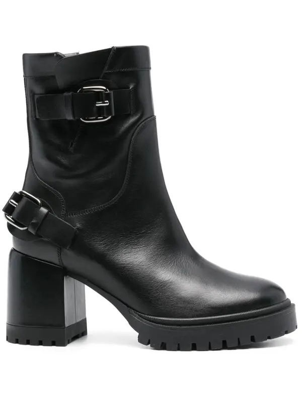 Casadei 80mm Leather Biker Boots