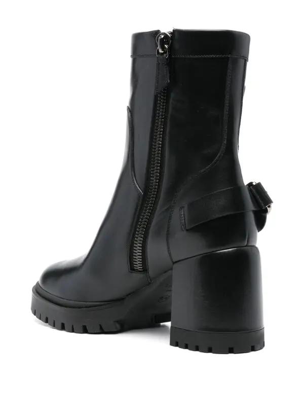 Casadei 80mm Leather Biker Boots