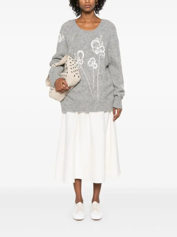 Bernadette Floral-motif Sweater