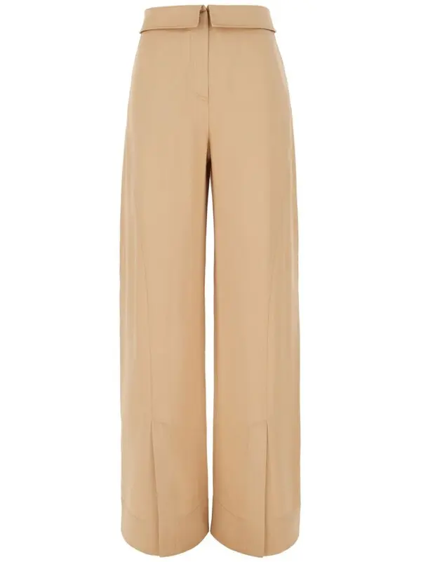Alberta Ferretti Concealed-fastening Palazzo Trousers