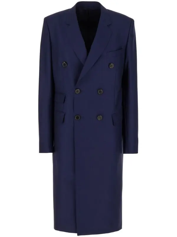 ARMARIUM Nathan Double-breasted Coat - Blue