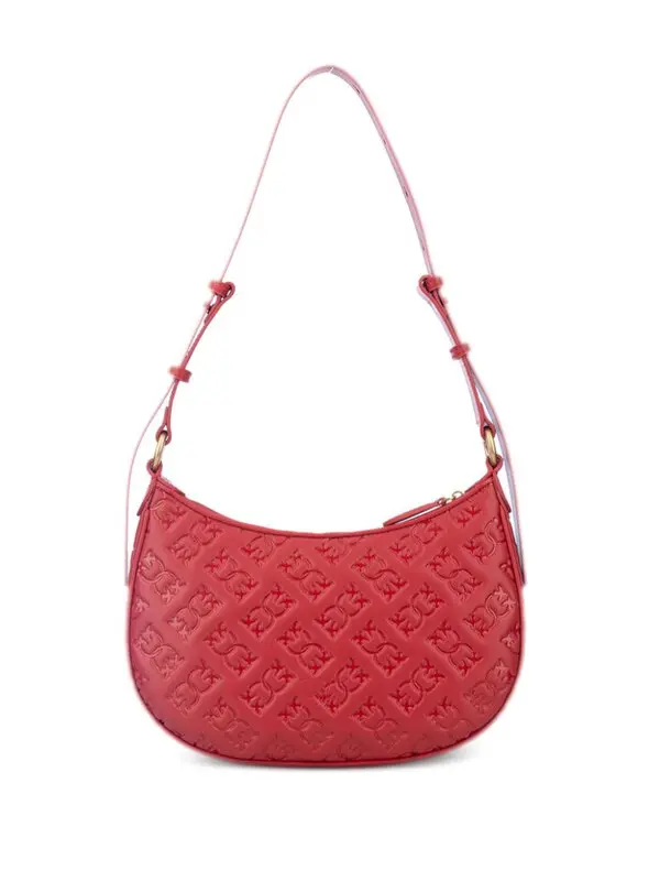 Pinko Monogram-pattern Shoulder Bag - Red