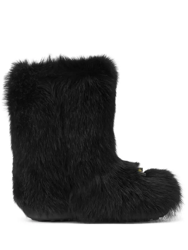 Versace Ribbon Shearling Boots