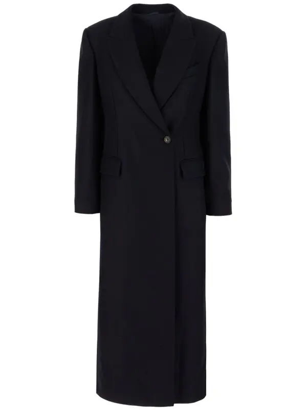 Brunello Cucinelli Double-breasted Coat - Blue