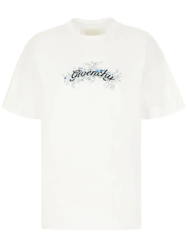 Givenchy Logo-embroidered T-shirt - White