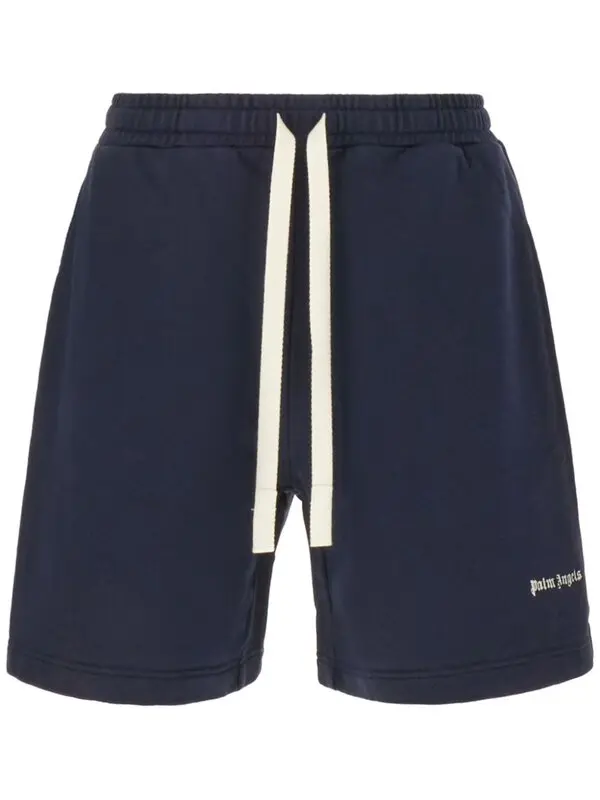 Palm Angels Logo-embroidered Bermuda Shorts