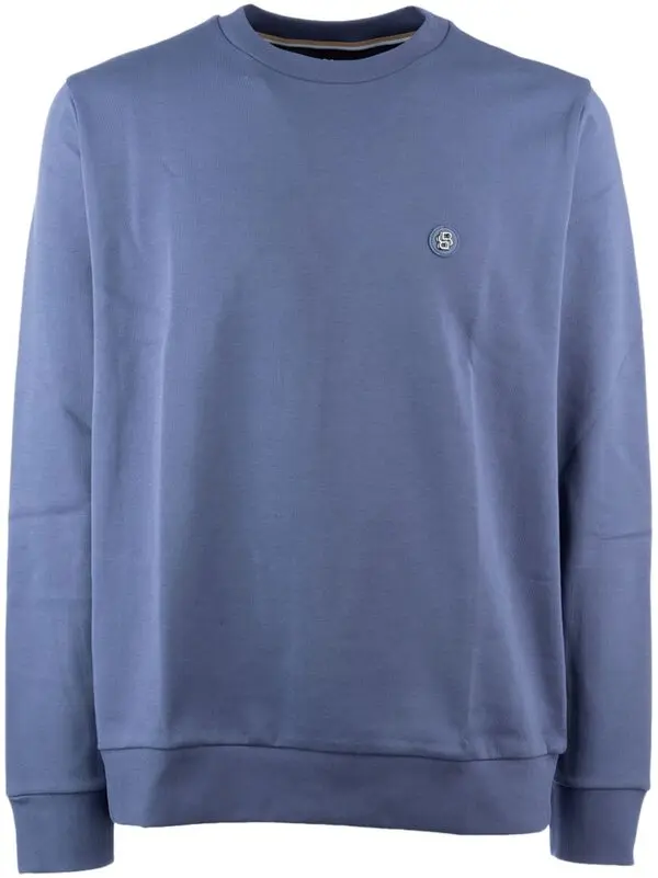 BOSS Logo-appliqué Sweatshirt - Blue