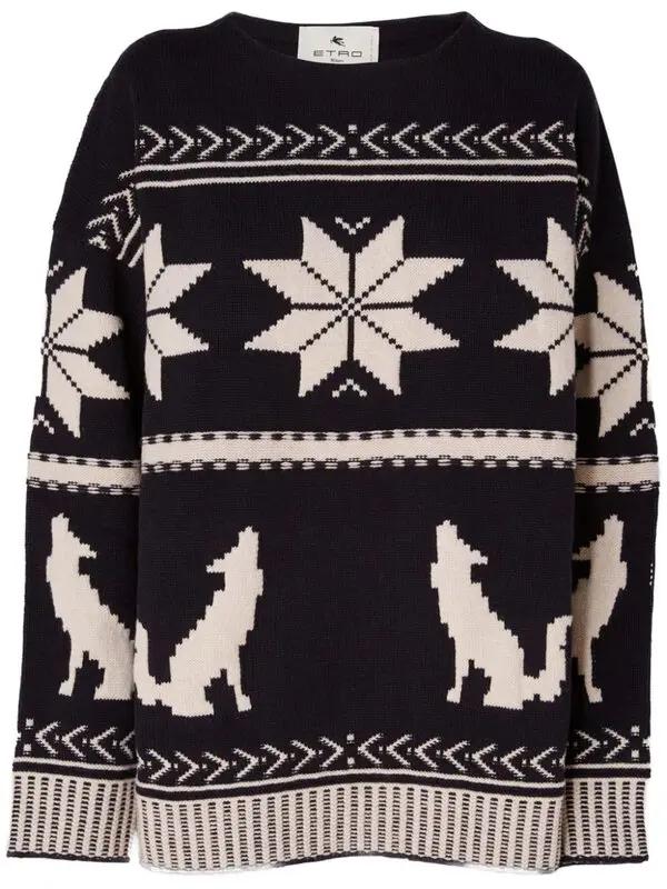Etro Fair Isle Virgin Wool Sweater