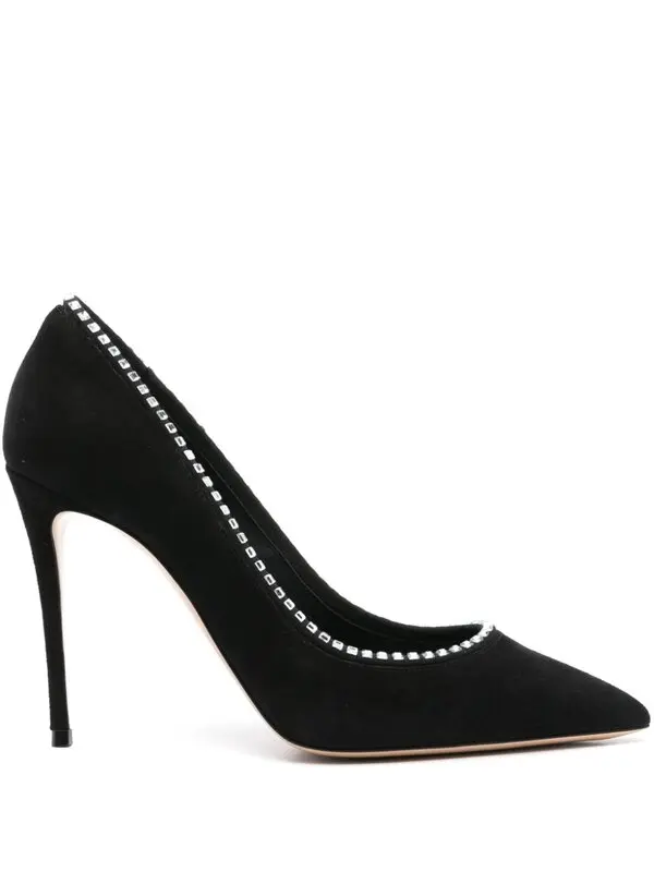 Casadei 100mm Crystal-embellished Pumps