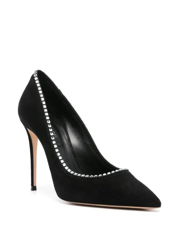 Casadei 100mm Crystal-embellished Pumps