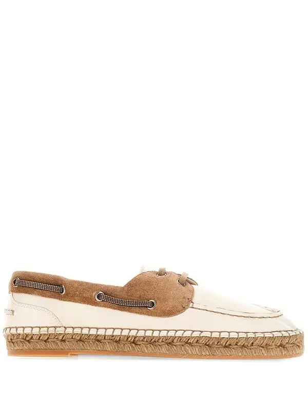 Brunello Cucinelli Leather Loafers - White