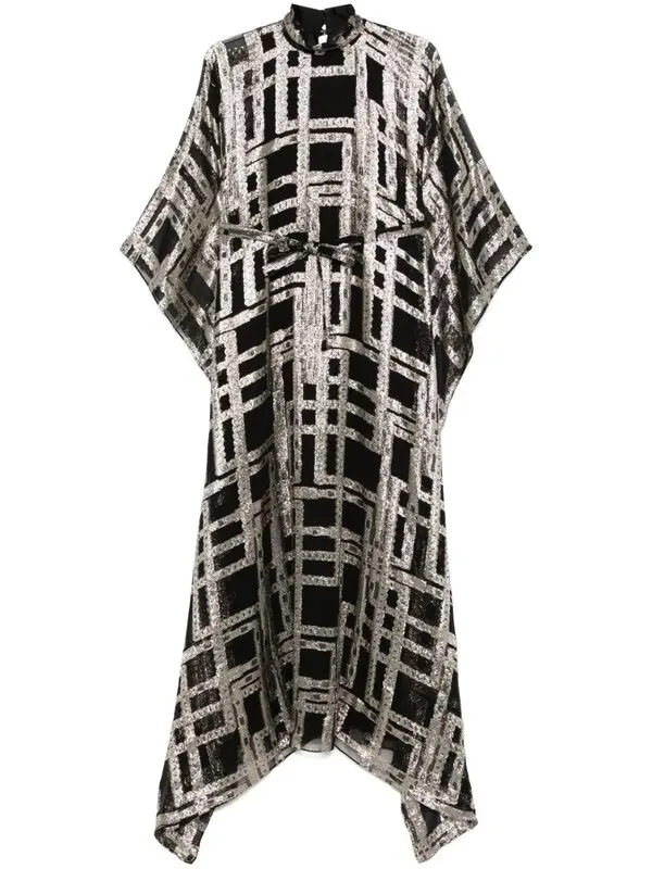 TALLER MARMO Checked Maxi Dress