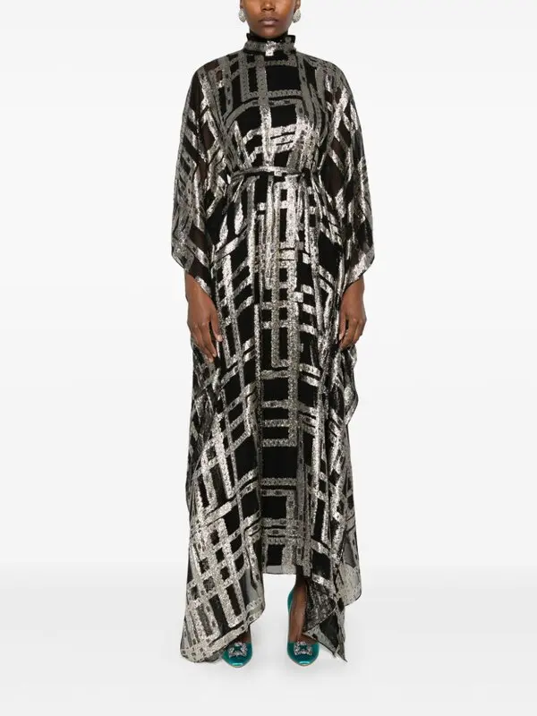 TALLER MARMO Checked Maxi Dress