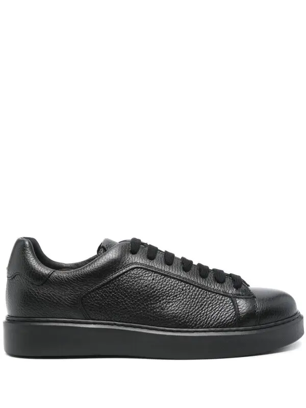 DOUCAL'S Grained Leather Sneakers