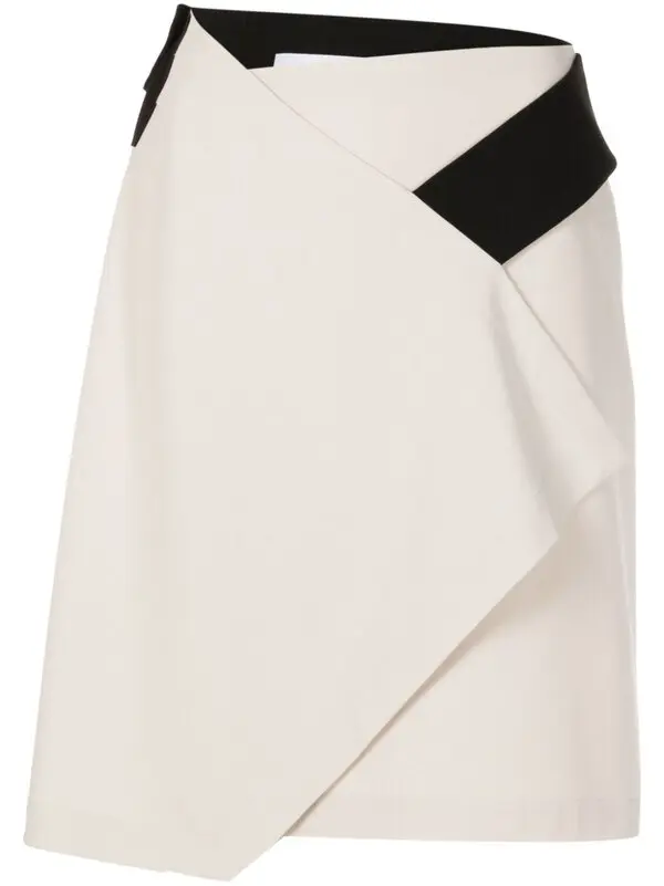 GLORIA COELHO Strap-detailed Wrap Skirt