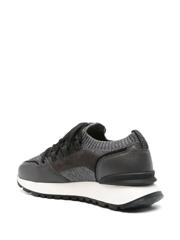 DOUCAL'S Panelled Low Top Sneakers - Grey