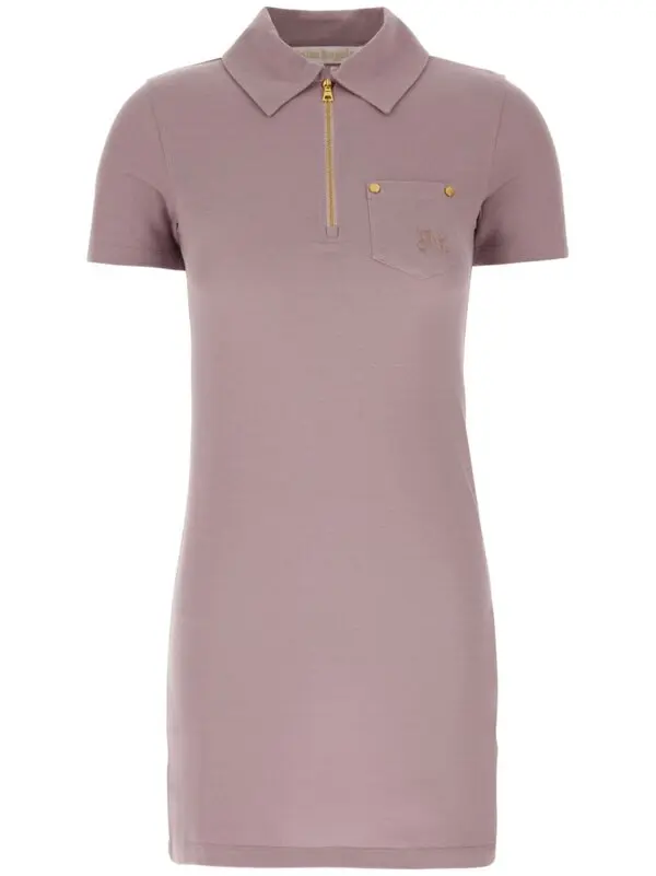 Buy Palm Angels Pique Polo Dress - Pink At 34% Off | Editorialist