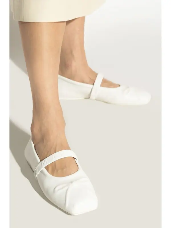 Marni Leather Ballet Flats - White