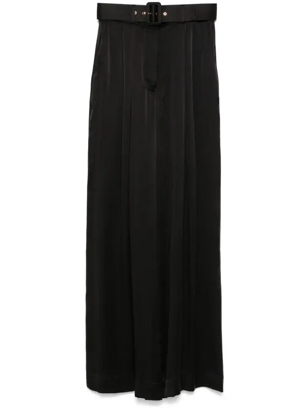 Zimmermann Tuck Palazzo Trousers - Black