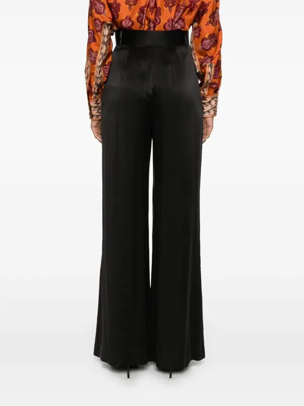 Zimmermann Tuck Palazzo Trousers - Black