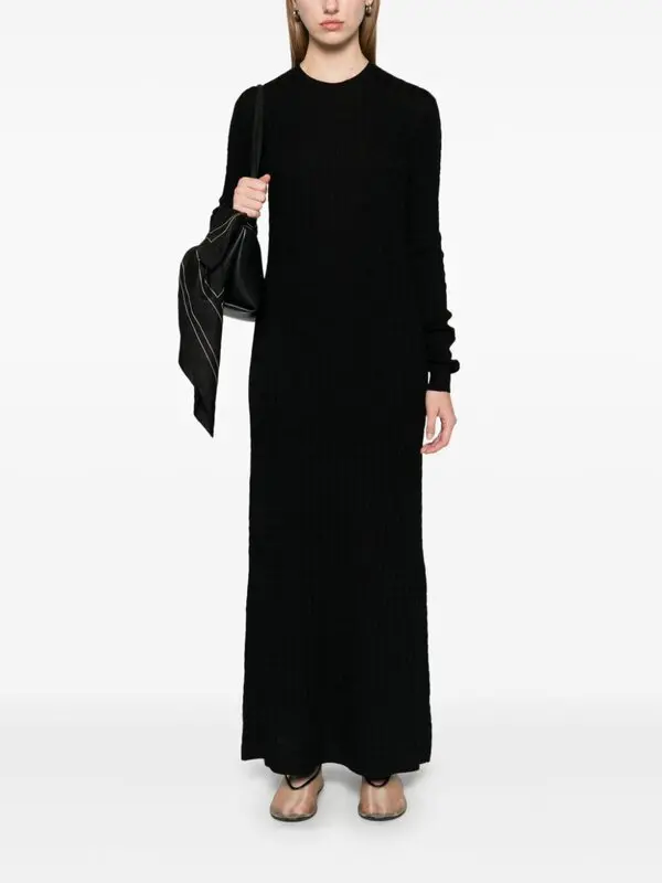 TOTEME Cable-knit Maxi Dress - Black
